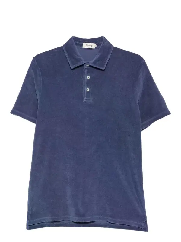 Altea Smith Terry-cloth Polo Shirt - Blue