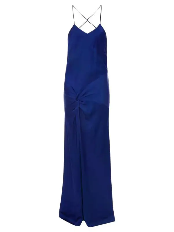 Victoria Beckham Draped Cami Maxi Dress - Blue
