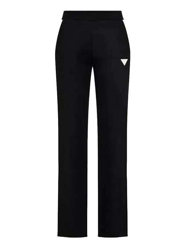 Guess Striped Track Pants With Logo Detail - Black