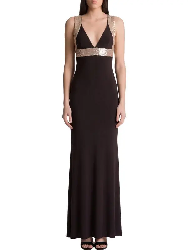 Alberta Ferretti Maxi Dress - Brown