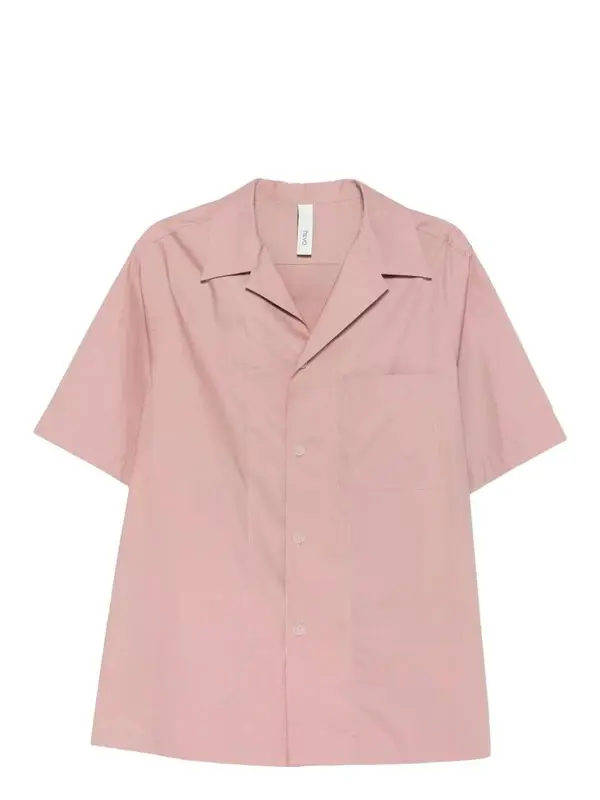 HEVO Novoli Short-sleeve Chest-pocket Shirt - Pink
