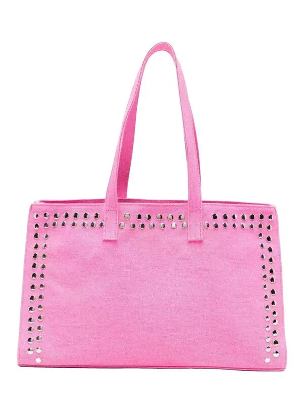 Gimaguas Stud-embellished Tote Bag - Pink