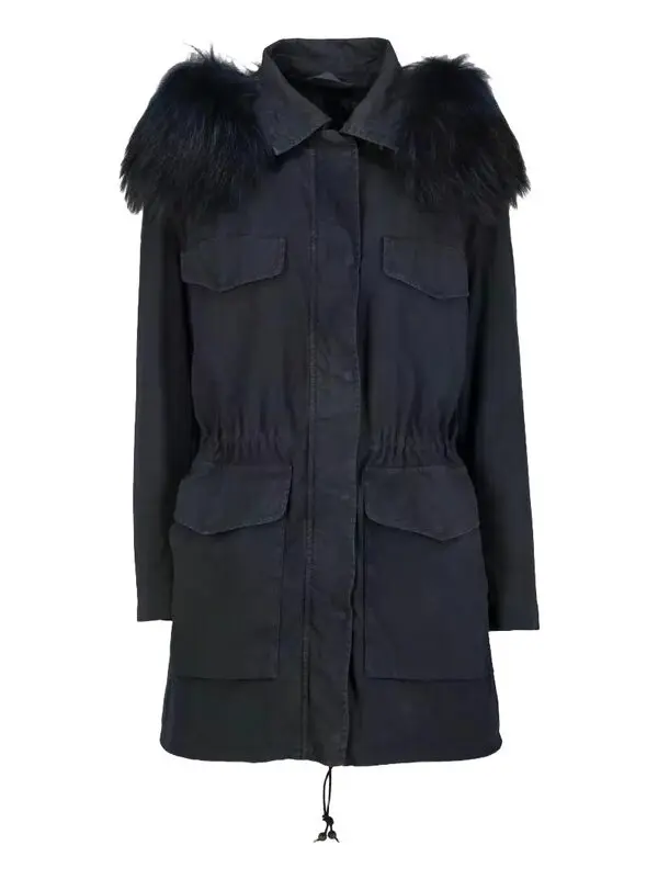 Mr & Mrs Italy Hooded Coat - Black