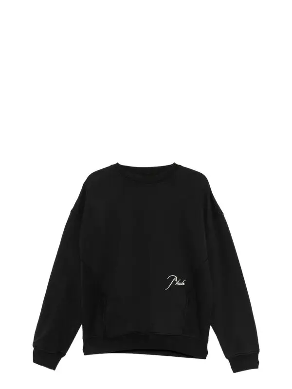 Rhude Logo-embroidered Sweater - Black
