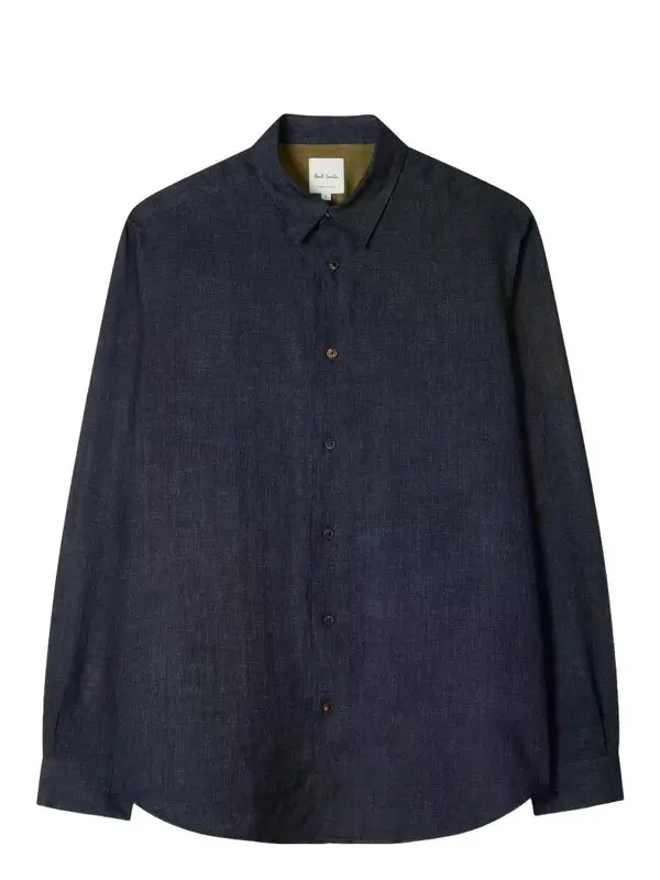 Paul Smith Full-sleeve Linen Shirt - Blue