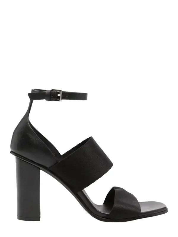 Max Mara Masode Buckle-fastening Block-heel Sandals - Black