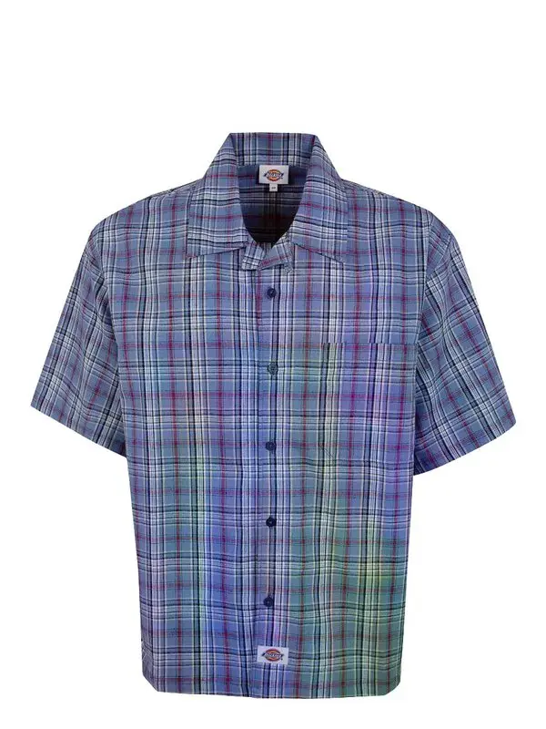 Dickies Check-pattern Short-sleeve Shirt - Blue