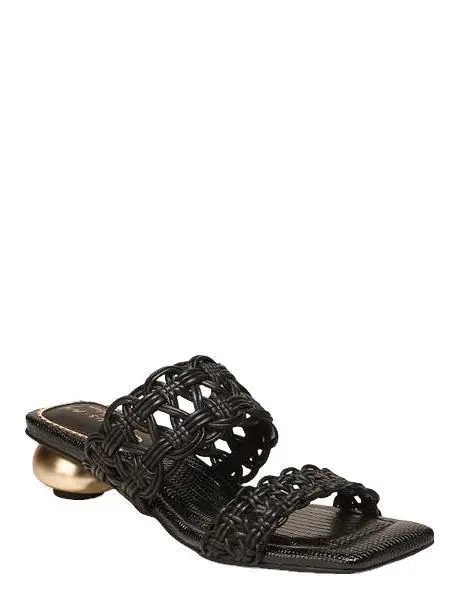 CIRCUS NY BY SAM EDELMAN Clover Woven Strap Sandal - Black