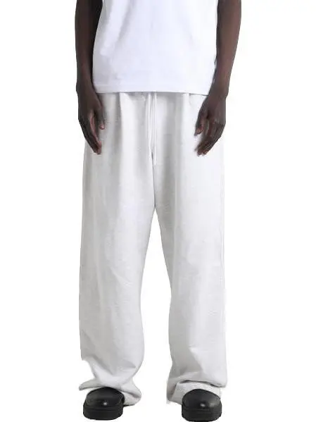 SHAKA WEAR Pleated Sweat Pants - Heather White
