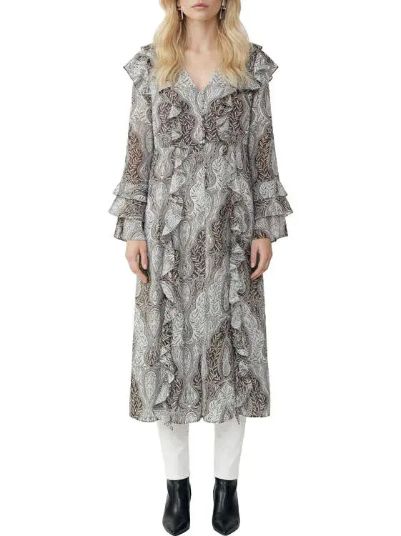 Vero Moda Leaf Print Longline Cardigan - Skywriting Aoptammy