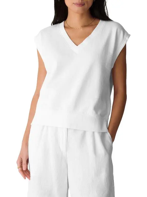 Eileen Fisher Organic Cotton Sleeveless Top - White