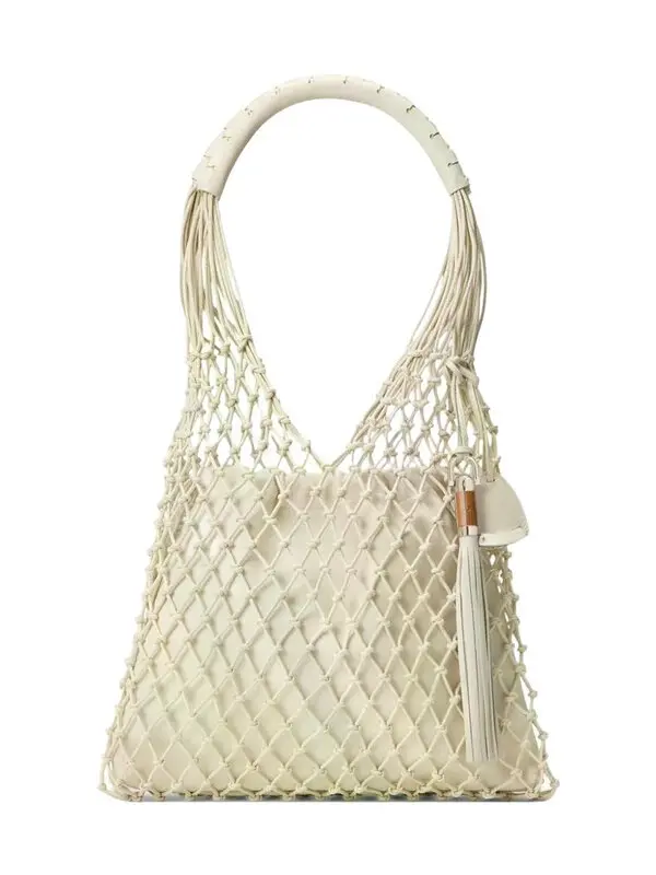 Ralph Lauren Macramé Tassel Tote Bag - Neutrals
