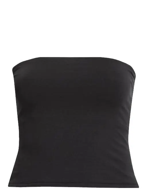 SKIMS Stretch Cotton Jersey Tube Top - Soot