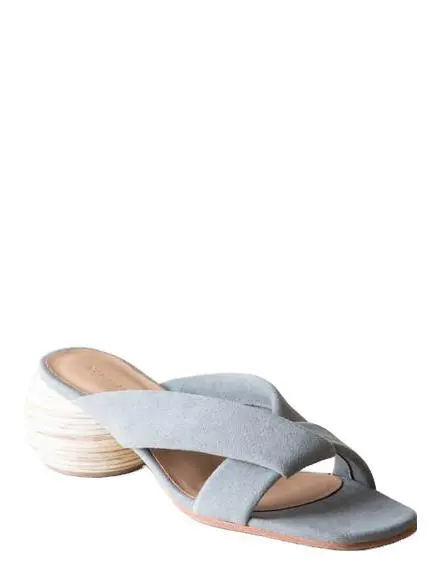 HUMA BLANCO Kira Slide Sandal - Grey Suede