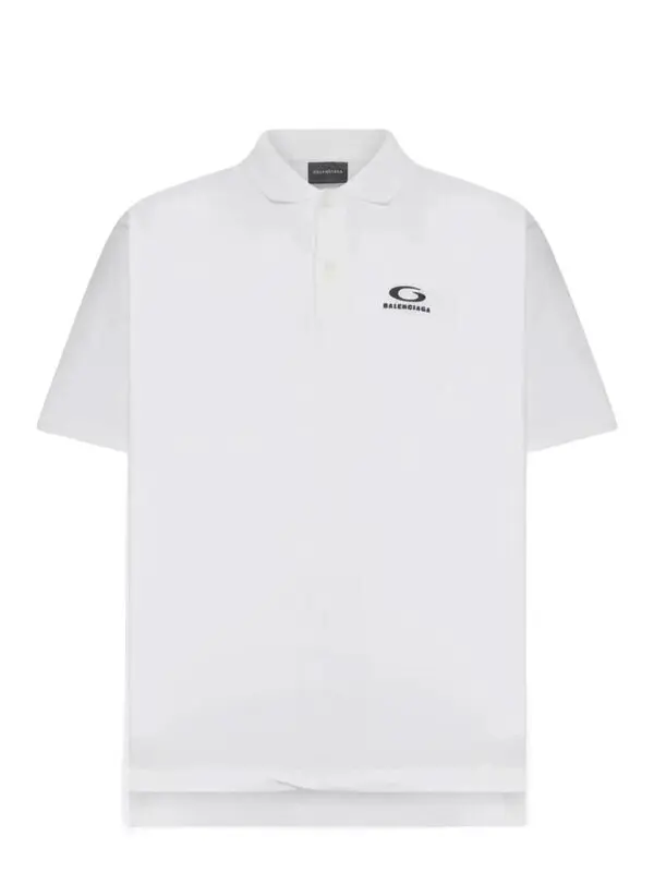 Balenciaga Short Sleeve Regular Polo - White