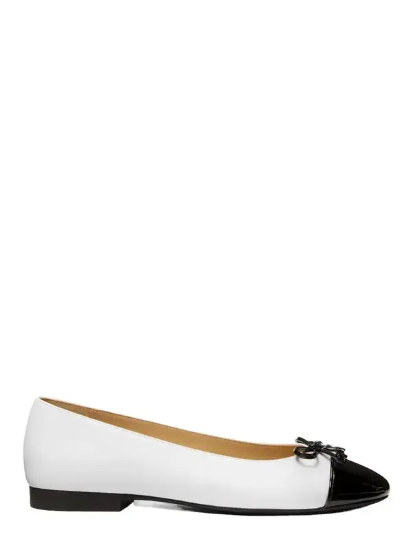 Michael Kors Piper Cap-toe Ballet Flats - White
