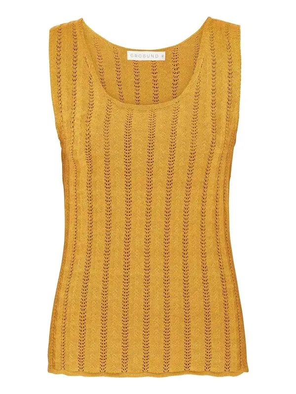 GROBUND Aase Knit Top - Yellow