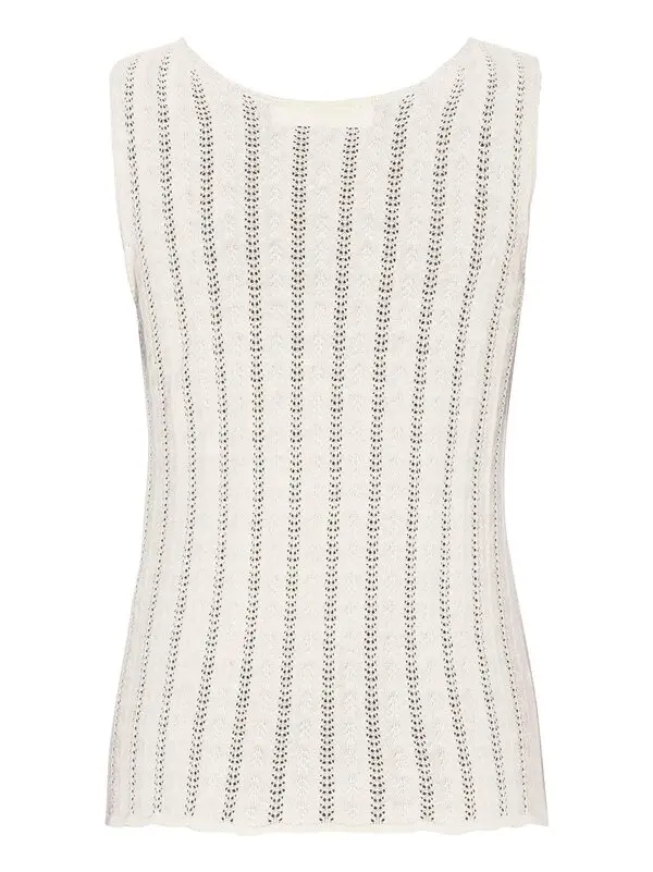 GROBUND Aase Knit Top - Beige