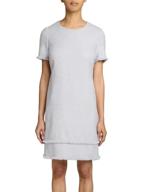 Santorelli Melania Bouclé Shift Dress - Ash
