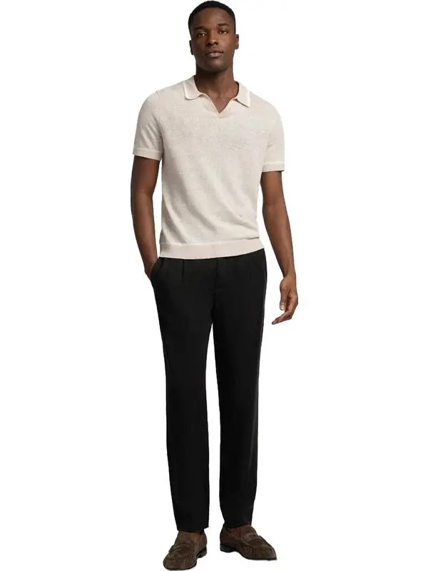 Onia Pleated Lyocell Trousers - Black
