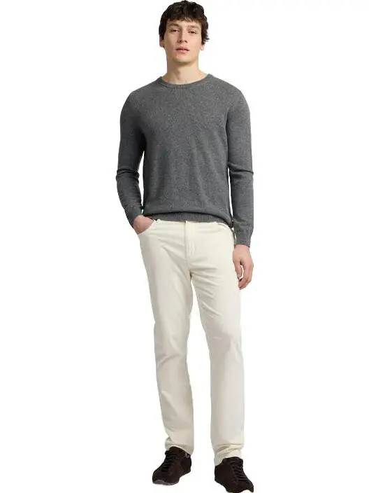 Onia Crewneck Cashmere Sweater - Heather Charcoal