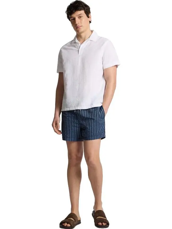 Onia Classic Charles 4" Swim Trunk - Navy Stripe