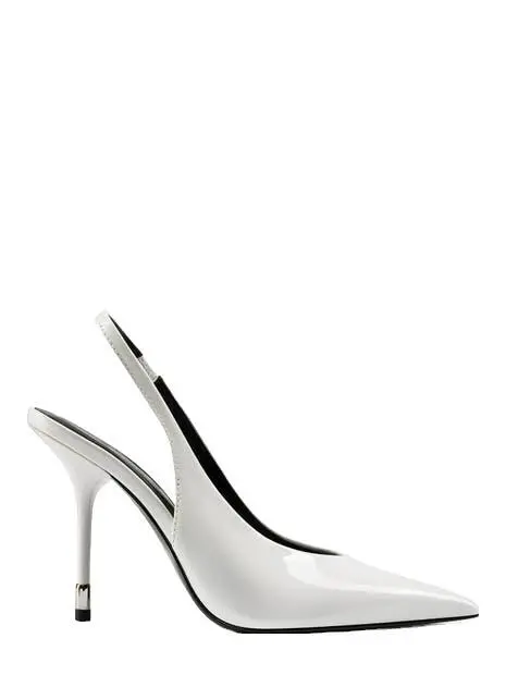 FEMME Gt3 Slingback Pumps - White