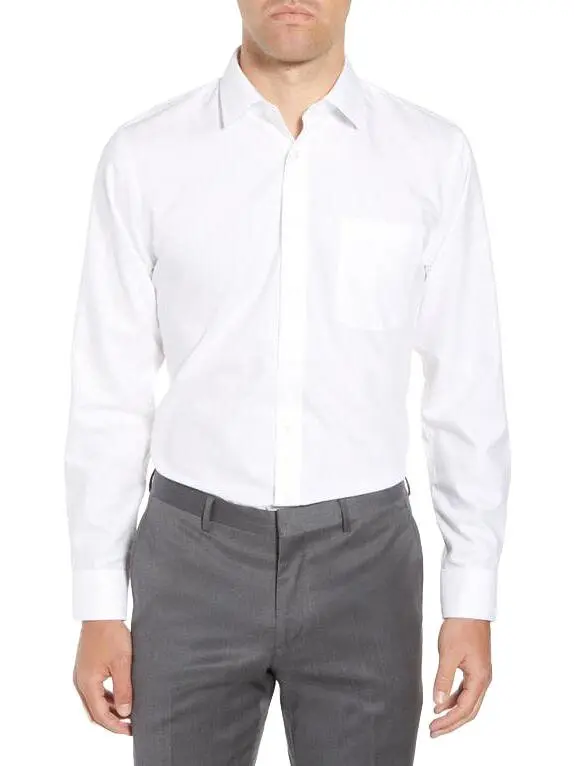 Nordstrom Smartcare™ Trim Fit Solid Dress Shirt - White