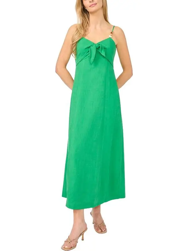 CECE DUPRAZ Bead Strap Maxi Dress - Vibrant Kelly