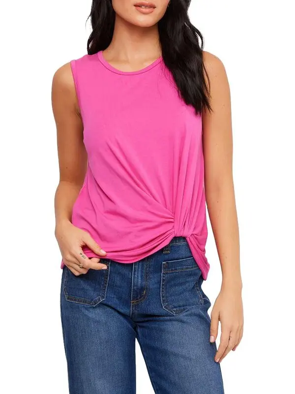 Karen Kane Knotted Tank - Pink