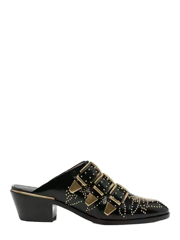 Chloé Susanna Studded Mules - Black