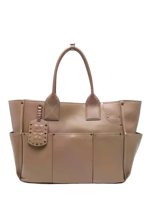GANNI Multi-pocket Tote Bag - Brown