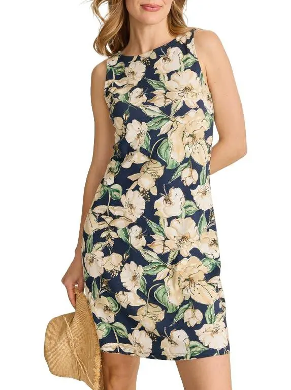 Tommy Bahama Floral Print Sleeveless Mini Dress - Coastline