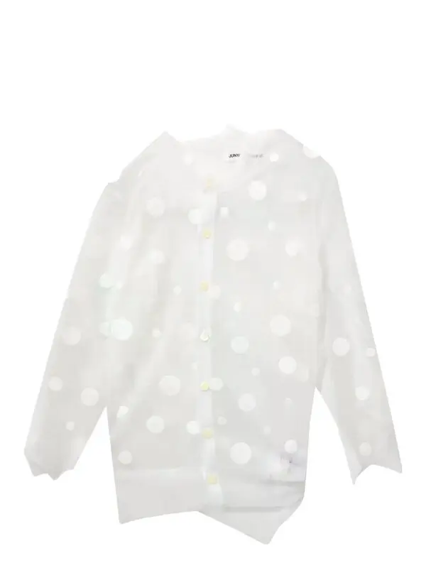 Junya Watanabe Polka Dot Cardigan - White