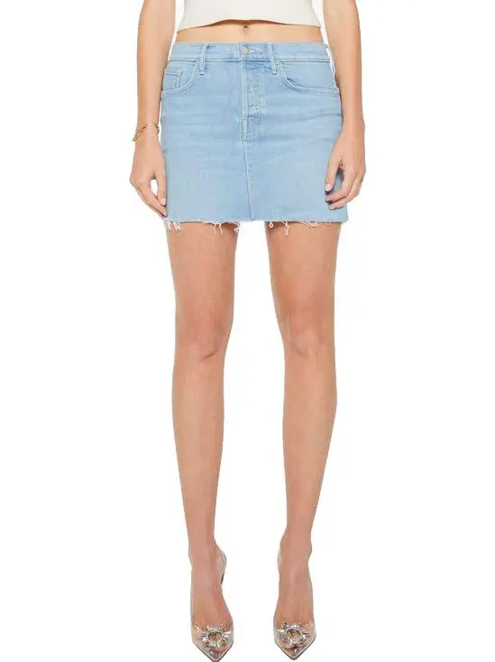 MOTHER The Vagabond Denim Miniskirt - Sauced By Six