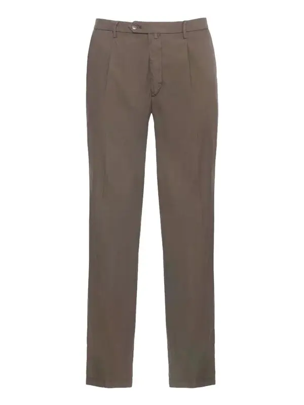 BRIGLIA 1949 Pleated Tailored Trousers - Brown