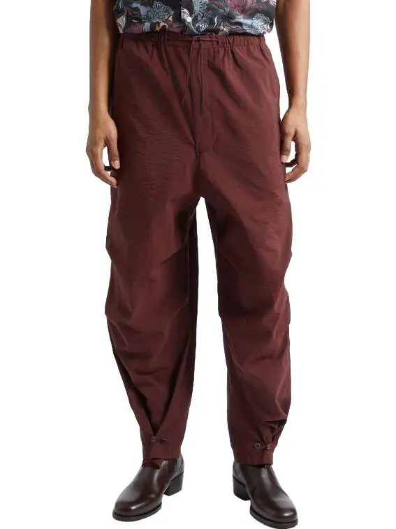 LEMAIRE Washed Technical Cotton Blend Parachute Pants - Porto