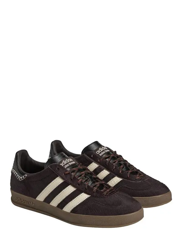 Adidas X Wales Bonner Gazelle Sneaker - Coffee/white/faux Calf Hair