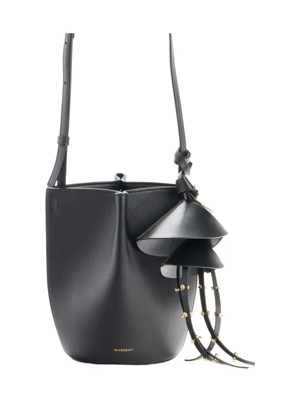 Givenchy Nano Snap Calfskin Bucket Bag - Black