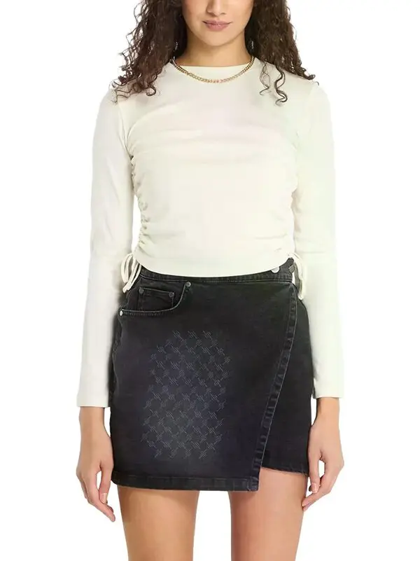 ALLSAINTS Ruched T-shirt - Neutrals