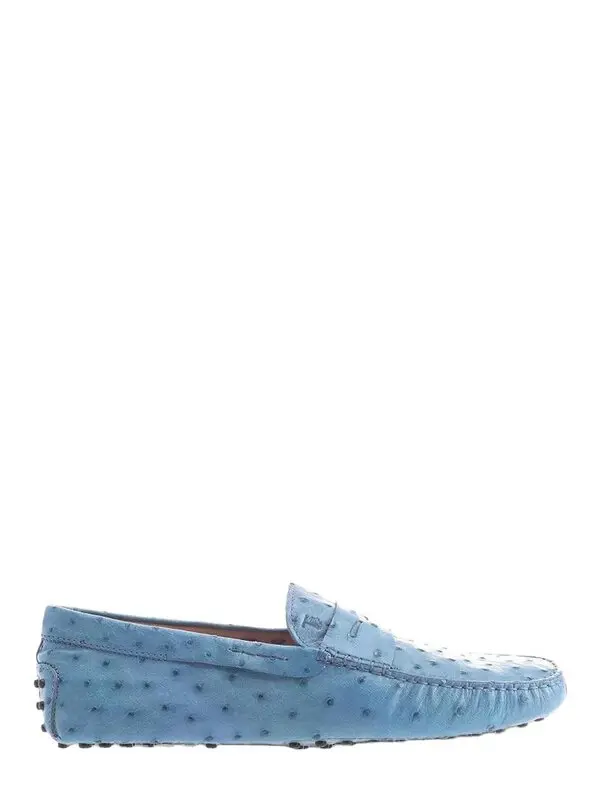 TOD'S All-over Details Leather Loafers - Blue