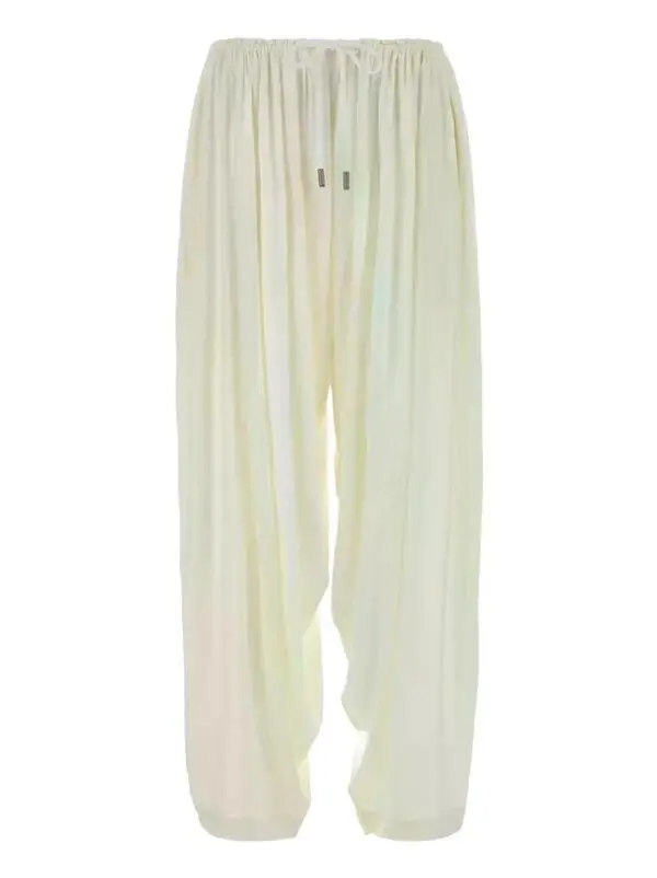 Co Elasticated-waist Gathered Trousers - Neutrals