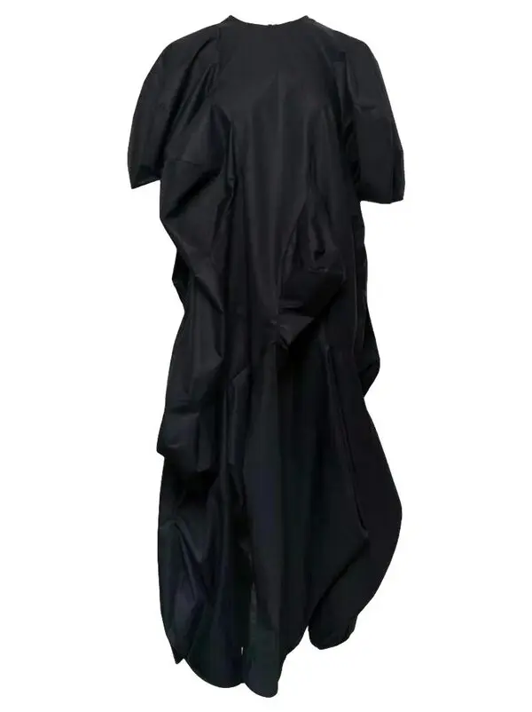 ENFOLD Planet Draped Dress - Black