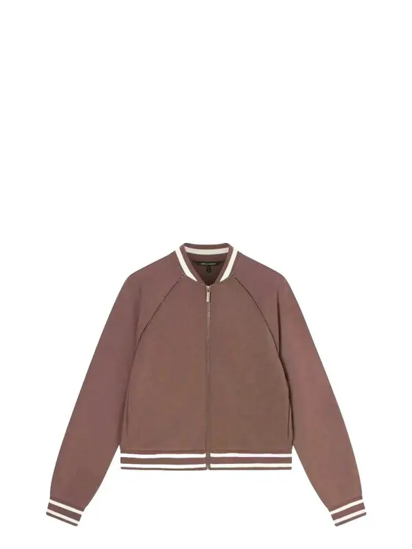 Armani Exchange Zip-up Sweatshirt - Brown