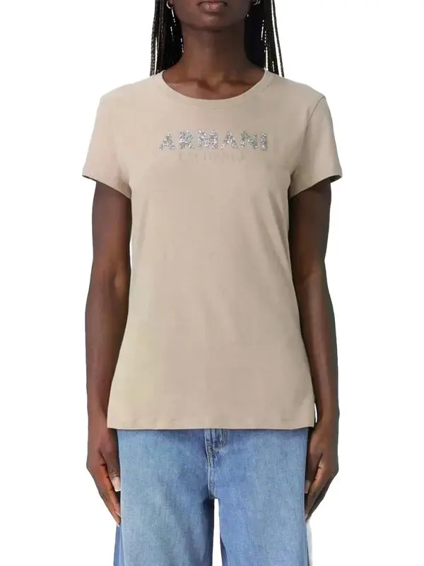 Armani Exchange Logo-print T-shirt - Neutrals