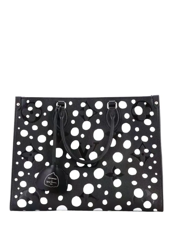 LOUIS VUITTON Onthego Yayoi Kusama Infinity Dots Monogram Empreinte Giant Mm Tote Bag - Black