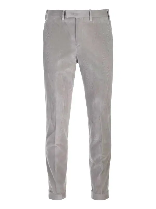 PT TORINO Corduroy-velvet Trousers - Grey