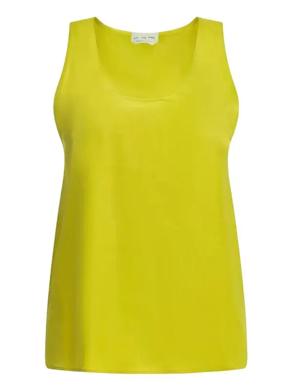 SA SU PHI Scoop-neck Tank Top - Yellow