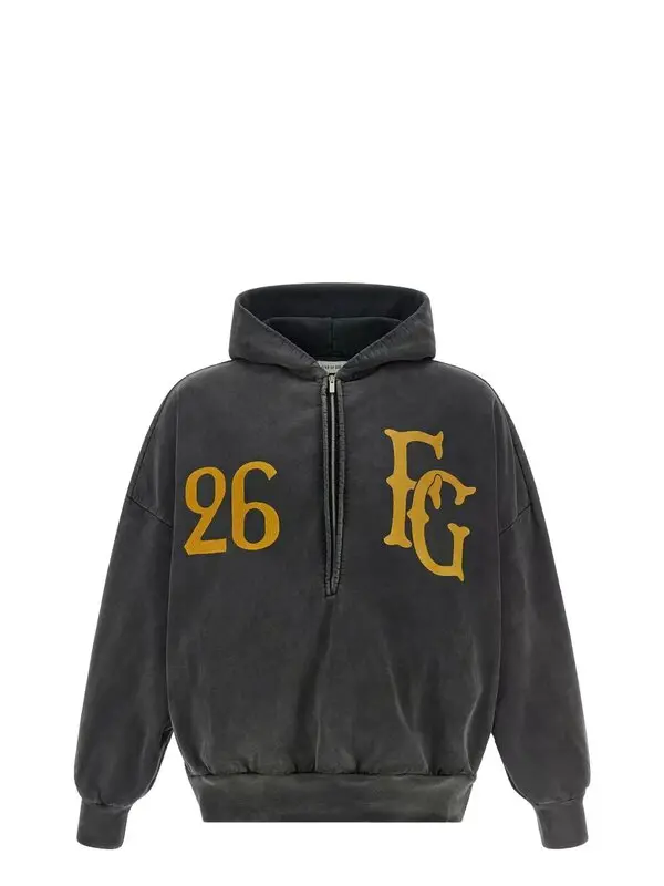 Fear Of God Baseball Club Half-zip Hoodie - Grey