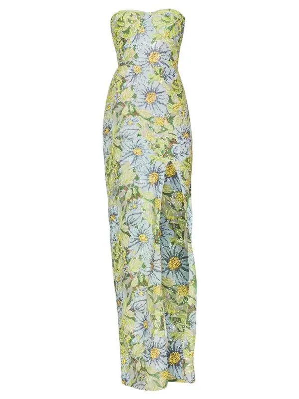 BRONX AND BRONCO Veronica Maxi Dress - Green